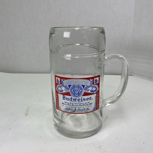 Vintage Budweiser Huge Giant Beer Mug Made by Libby Glass Heavy 1L ...