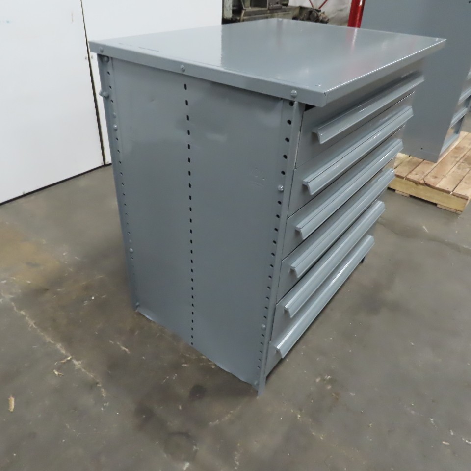 Lyon 6 Drawer Industrial Parts Tool Storage Shop Cabinet 37-1/2"x27-1/2 ...