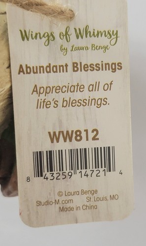 Wings of Whimsy Abundant Blessings Angel by Laura Benge WW812 ...