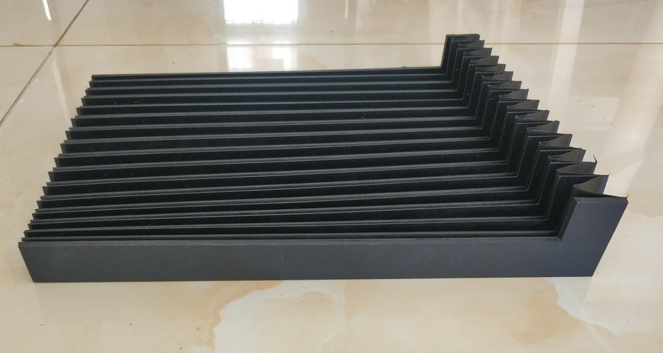 L shaped (T10) bellow shield covers for cnc, 200 mm x 80 mm x Lmax 500 ...