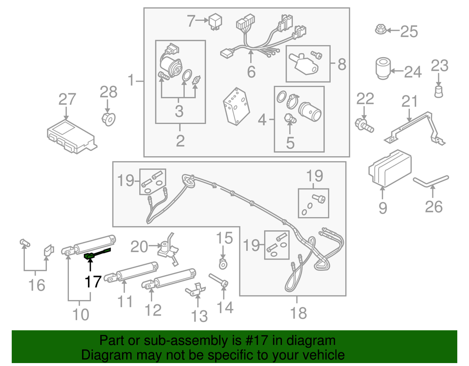 Genuine Audi Convertible Top Transmission 8F0-959-109 | eBay