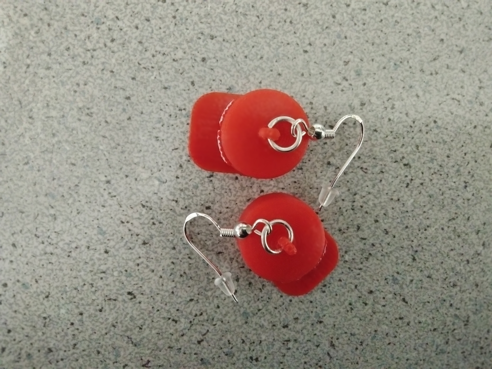 3D Trump MAGA Hat Earrings / Sterling Silver / Hypoallergenic / Made In ...