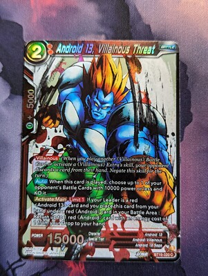 Android 13, Villainous Threat BT19 020 C FOIL - Dragon Ball Super | eBay