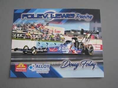 DOUG FOLEY 2024 ALLOY TOP FUEL DRAGSTER 8.5x11 NHRA DRAG RACING HANDOUT ...