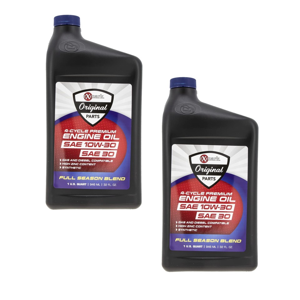 Exmark Engine Oil 2 Quarts and Filter Kit Quest Radius E S Series 135 ...