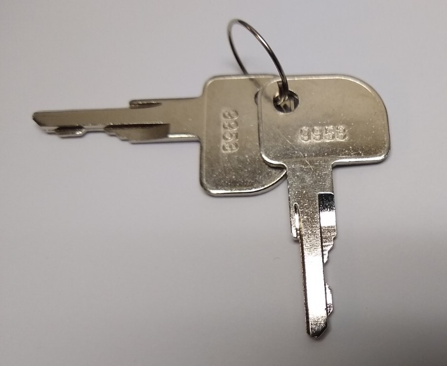 Toshiba 9953 Key Register - Cash Drawer Key Set - Set of 2 Keys | eBay