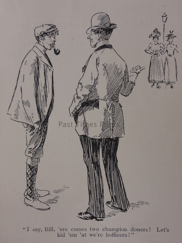 London & Cockney Life LETS KID EM 'AT WE'RE HOFFICER'S Antique Punch ...