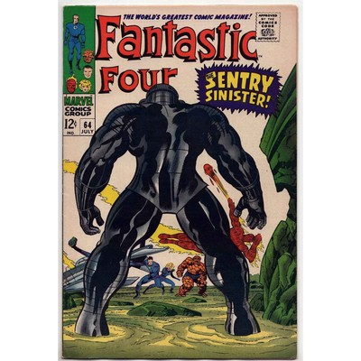 Fantastic Four #64 Kree Sentry 1st Appearance Marvel Comics Silver Age VF 8.0 | eBay