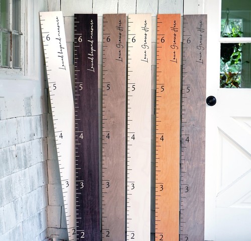 Personalized Growth Chart for Wall - Kids Height Ruler, Wooden Growth ...
