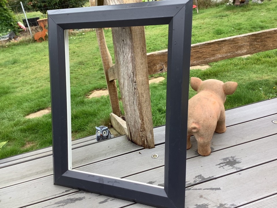 UPVC Window Frame, no glass, Ideal For Shed approx 73 X 58cm ...