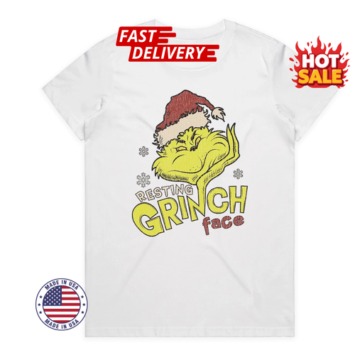 VOICEART Grumpy Santa Claus Grinch Face Funny Graphic Premium Christmas ...