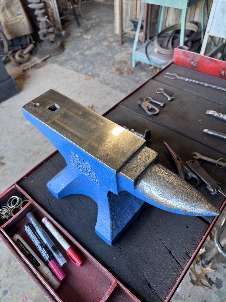 CLEAN 56 lb. BROOKS CAST STEEL BLACKSMITH ANVIL NO RESERVE | eBay