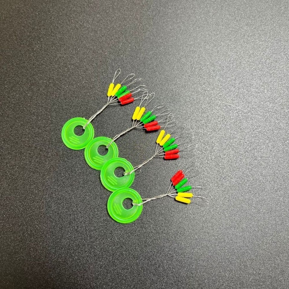 600pcs Float Rubber Stopper Fishing Bobber Stopper Oval Sliding Float ...