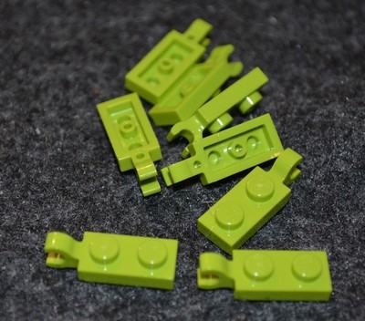 (8) 2x1 Lime Green Plate w/ Vertical Clip Bricks ~ New Lego Parts ~ | eBay