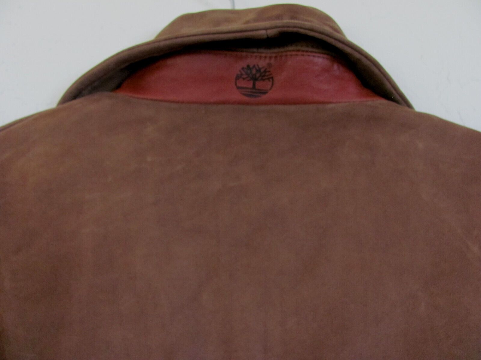 Timberland Weathergear Waterproof Leather Jacket/Coat-Pockets-Brown ...