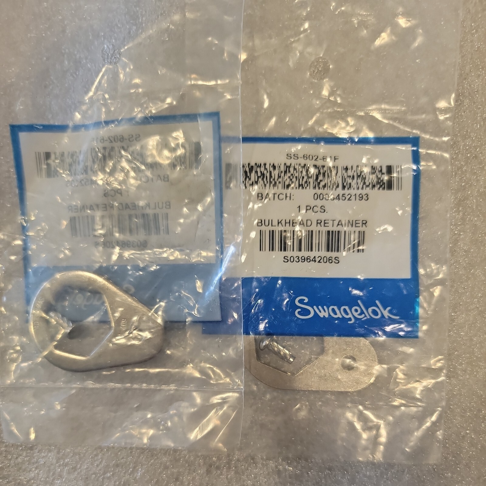 Swagelok Ss-602-61f Bulkhead Retainer Stainless Steel for sale online ...