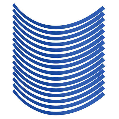 Blue Car Motorcycel Wheel Reflective Pinstripe Decal Tape Sticker Decor ...