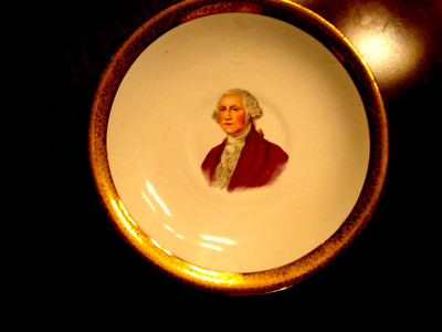 George & Martha Washington tea set 22k gold trim made by Crest O Gold ...