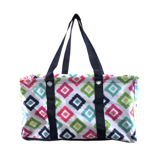 Thirty One NEW Large utility beach laundry tote bag 31 gift in Candy ...