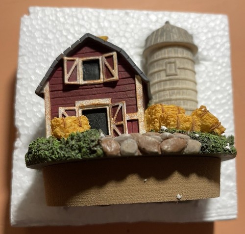 Home Interior Candle Topper Farm Scene Silo Barn Rustic | eBay