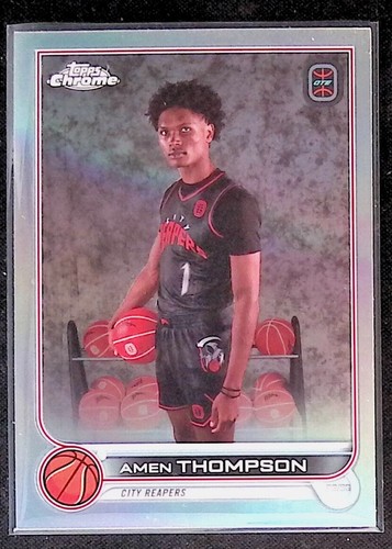 Amen Thompson - 2023 Topps Chrome OTE Holo Refractor #1 City Reapers ...
