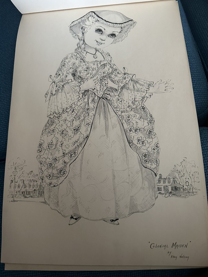 Vintage Kim The Heritage Doll Coloring Book Red Farm Studio Ellen ...