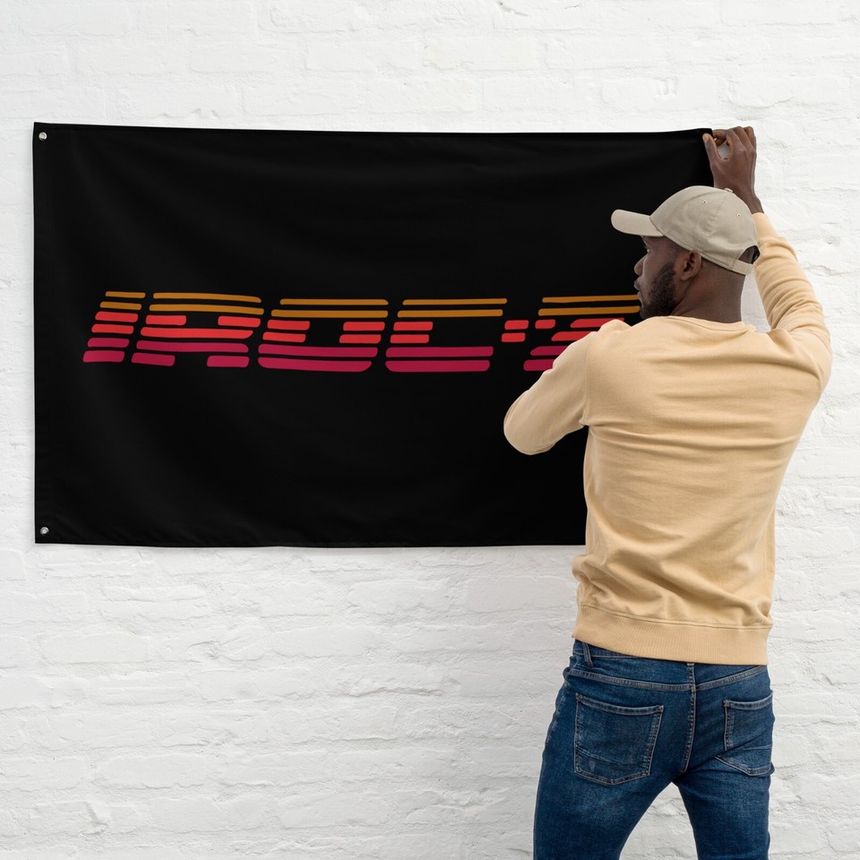 Retro Chevy Camaro IROC-Z Emblem Garage Office Man Cave Banner Flag 34. ...