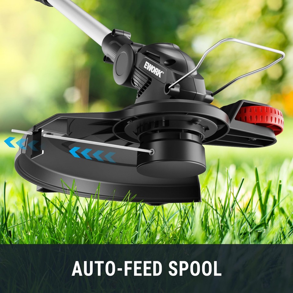 20V Cordless String Trimmer 12-Inch Trimmer and Edger with Auto Line ...