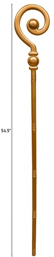 Adult Bishop Priest Pope Hat And Gold Crozier Staff Saint Costume ...