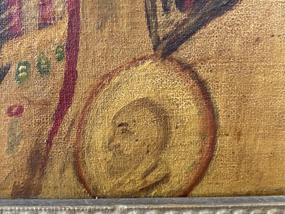 🔥 Historic Antique 19th Native American Indian Painting - Chief WOLF ...