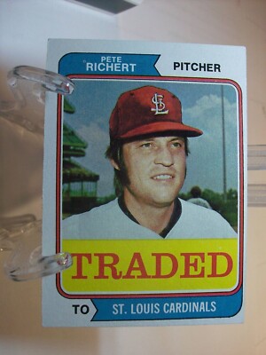 1974 Topps Traded Baseball Card #348T Pete Richert (88569) | eBay