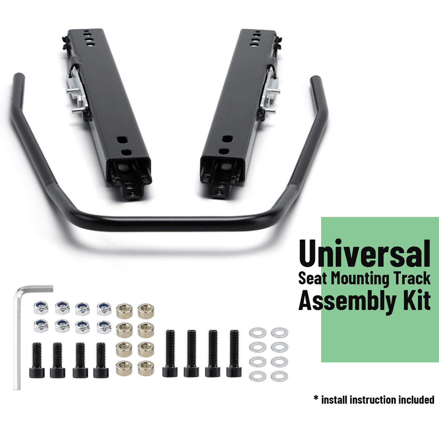 2 Pack Seat Slider Seat Mounting Track Assembly Kit Universal For NRG ...