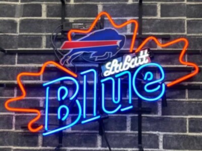 20"x16" Buffalo Bills Labatt Blue Light Neon Sign Lamp Decor Wall ...