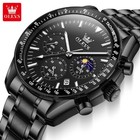 Waterproof Quartz Watch Luminous OLEVS Business Luxury Date Strap Men ...