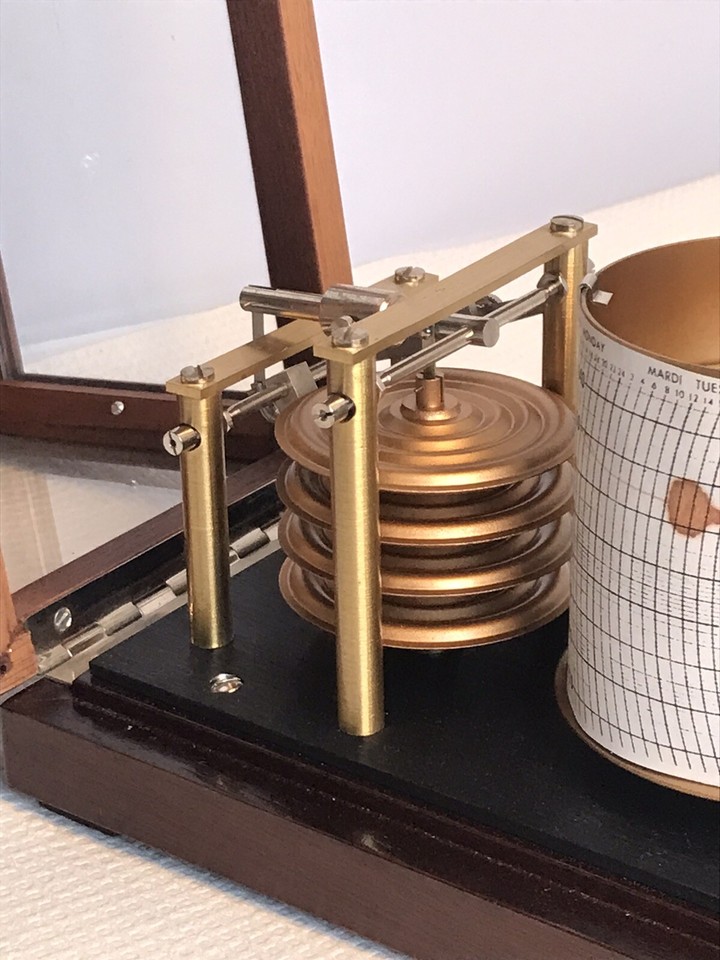 Vintage Naudet Marine Barograph Recording Barometer | eBay