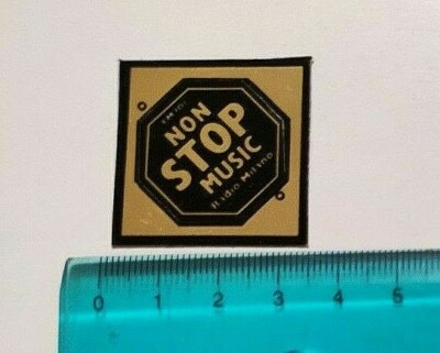 Adhesive Radio Milano Doesn'T Stop Music Sticker Autocollant 80s ...
