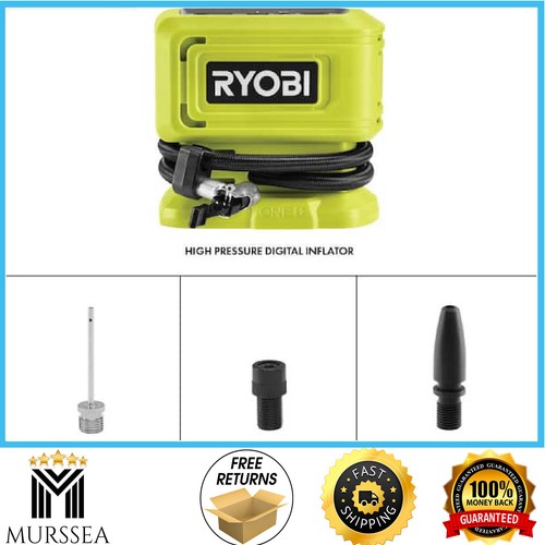 RYOBI ONE+ 18V Cordless High Pressure Digital Inflator Air Compressor ...