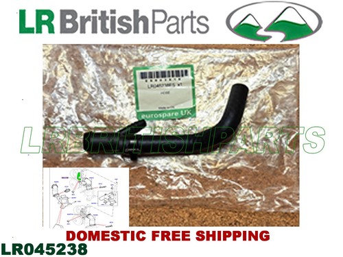LAND ROVER HOSE THROTTLE BODY HEATER OUTLET 5.0L V8 PETROL LR045238 NEW ...