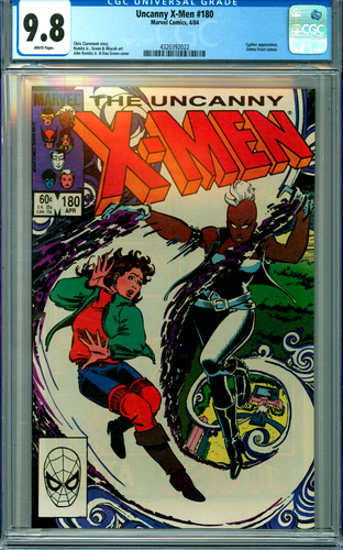 UNCANNY X-MEN 180 CGC 9.8 WP Emma Frost CYPHER Non-CIRCULATED Case ...