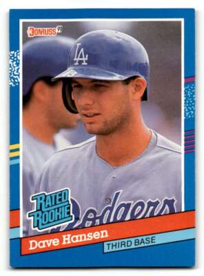 1991 Donruss #45 Dave Hansen Los Angeles Dodgers Baseball Cards EX/N ID ...