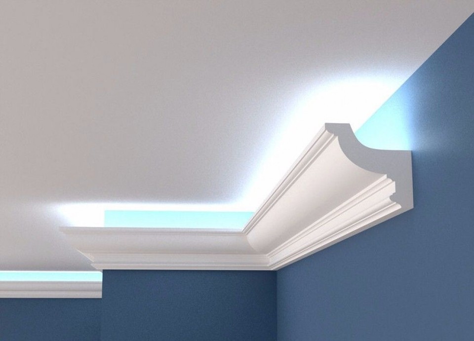 LED COVING Cornice XPS Lighting Uplight FLAT WALL SIDE-LIGHTING ...