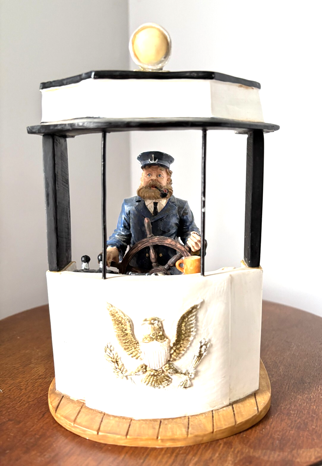 Nautical Sailor Statue Figure - Old Salts Navy Steering Ship 1997 | eBay