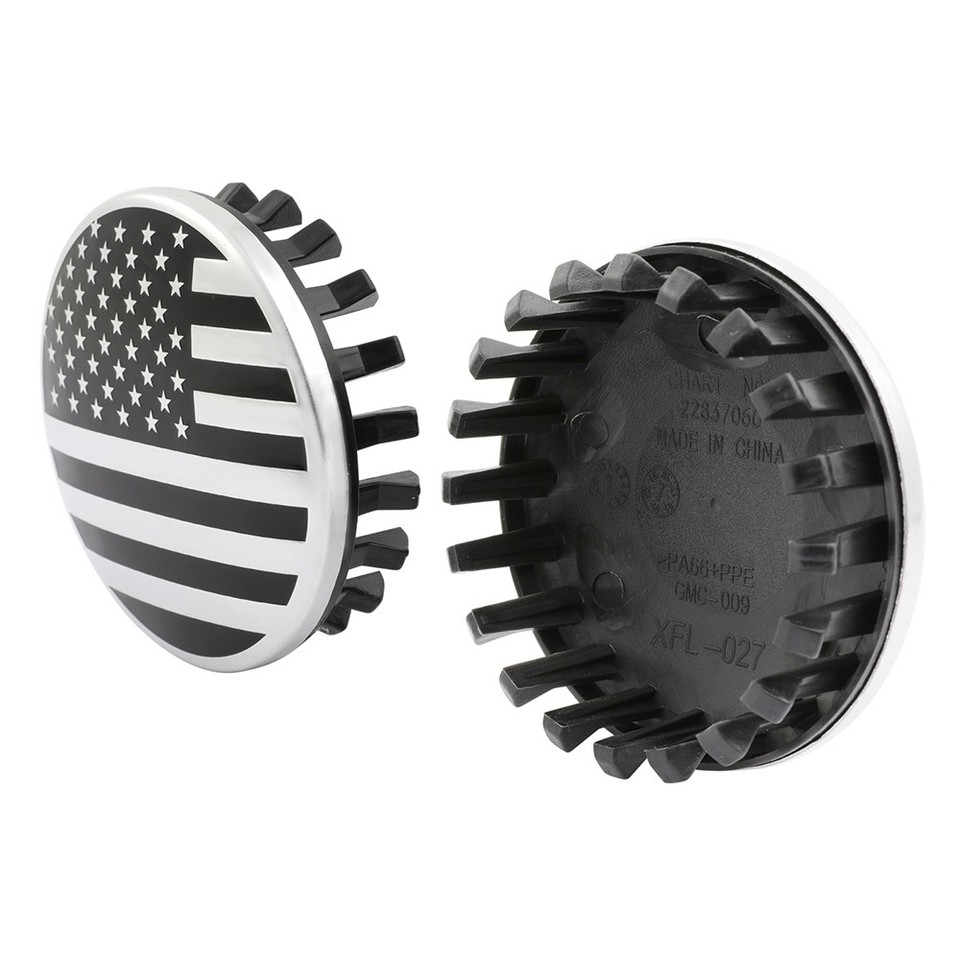 4* 3.25" Silver Wheel Center Hub Cap Rims Cover National Flag For Jeep ...