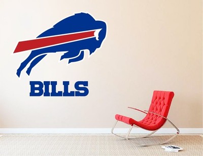 Bills Logo Wall Decal Art Sports Decor Buffalo Football Vinyl Sticker ...