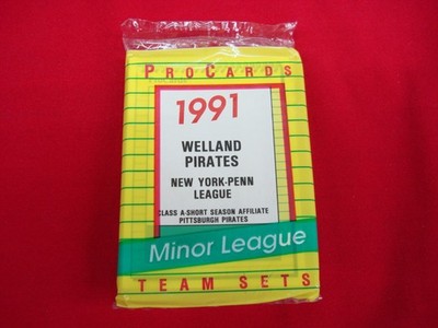 1991 WELLAND PIRATES PROCARDS MINOR LEAGUE BASEBALL TEAM SET PITTSBURGH ...