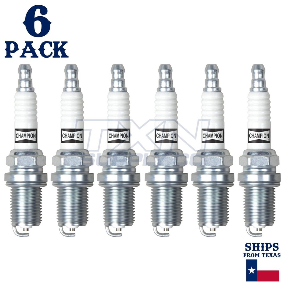 6 Pack Champion Copper Plus Spark Plugs for 2001-2005 Pontiac Aztek 3 ...