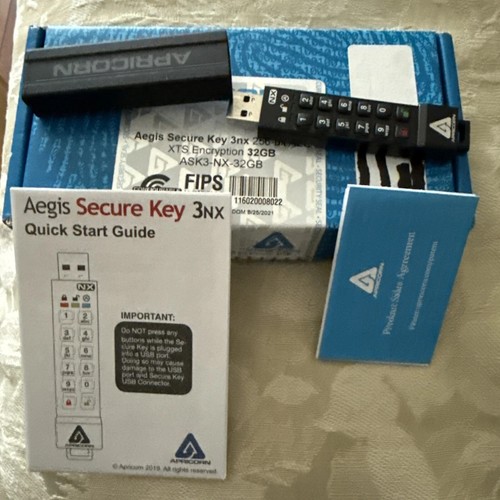 Aegis Secure Key 3 NX 32GB 256-Bit Encrypted ASK3Z | eBay