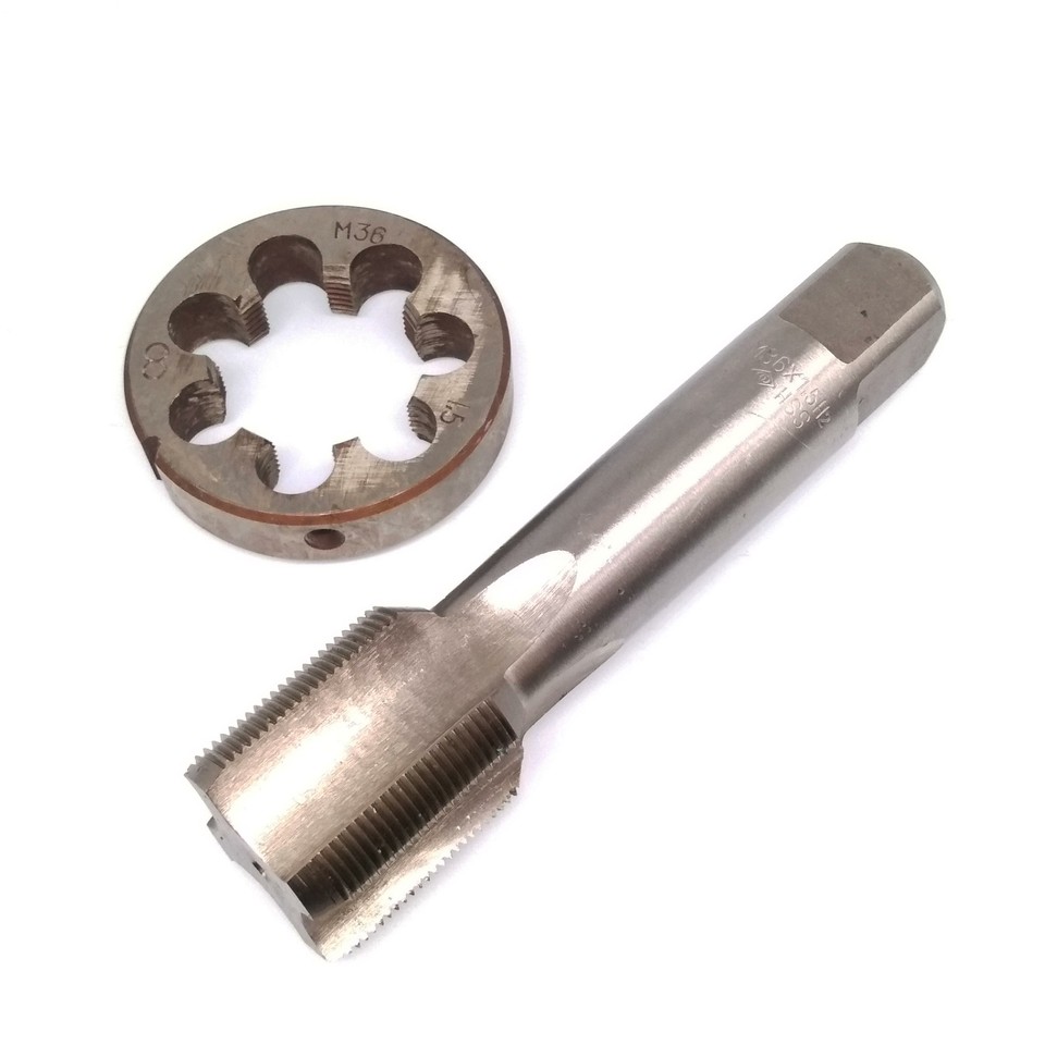 US Stock HSS M36 x 1.5mm Tap & M36 x 1.5mm Die Metric Thread Right Hand ...