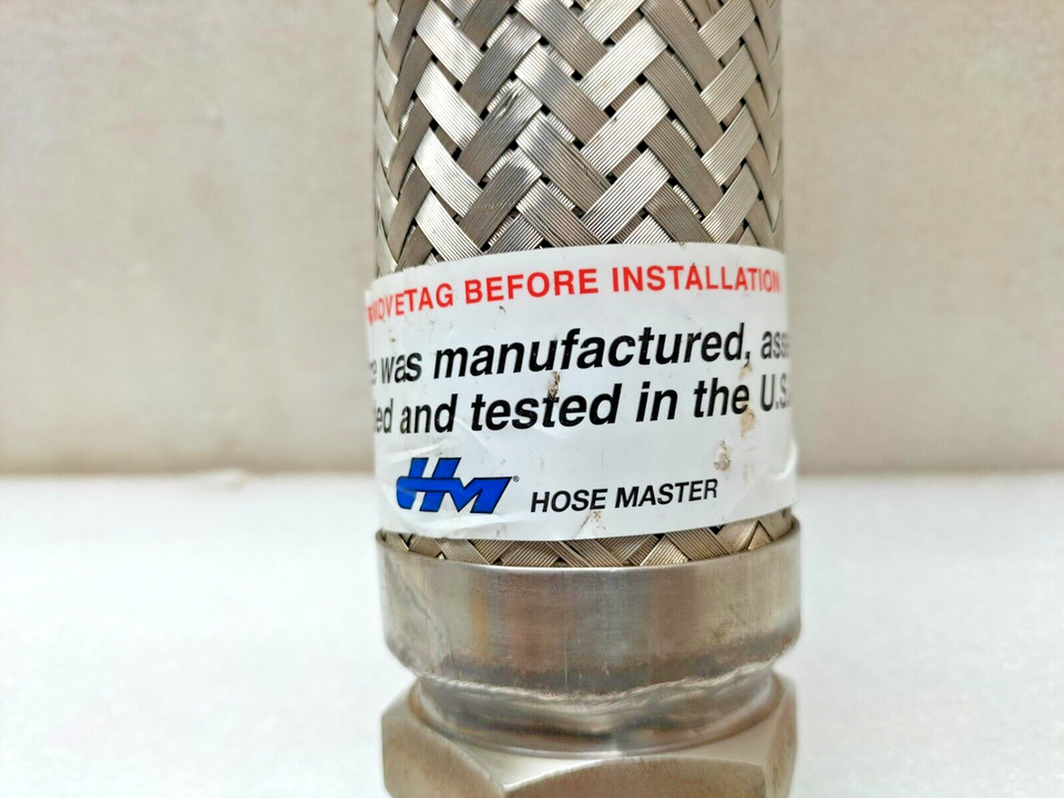 McMASTER-CARR 54875K FLEXIBLE HOSE WITH SS WIRE BRAID CVR ID 2" 35" LG ...