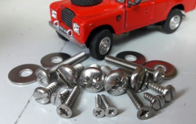 Land Rover Series 3 Dash Binnacle & Column Shroud Stainless Securing ...